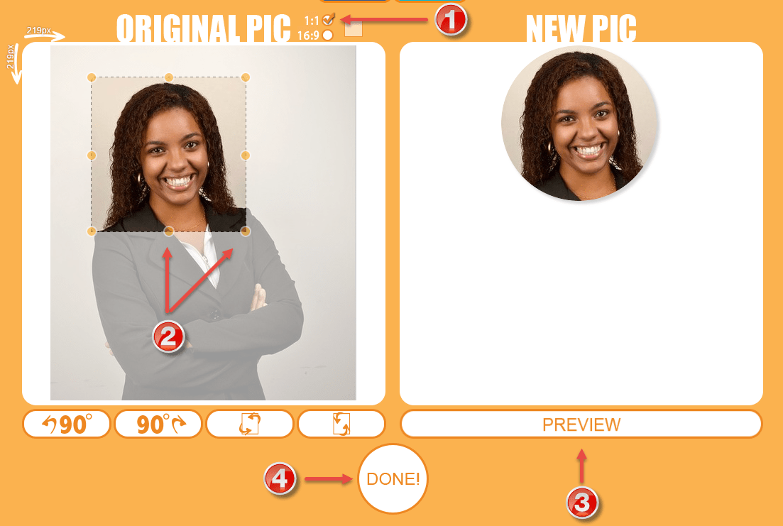 How to Crop a Photo of Someone Into a Round Profile Picture